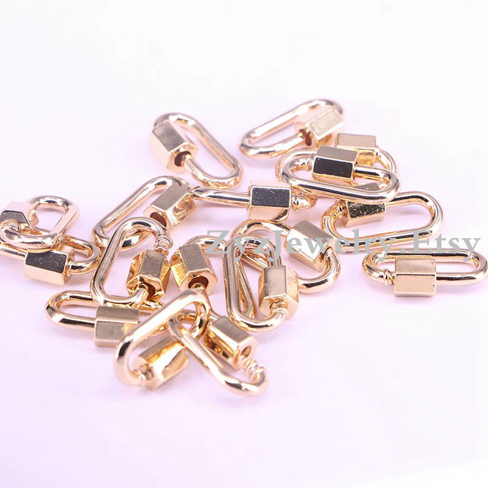 2-10PCS 1020mm Small Oval Screw Clasp Screw Clasp | Etsy