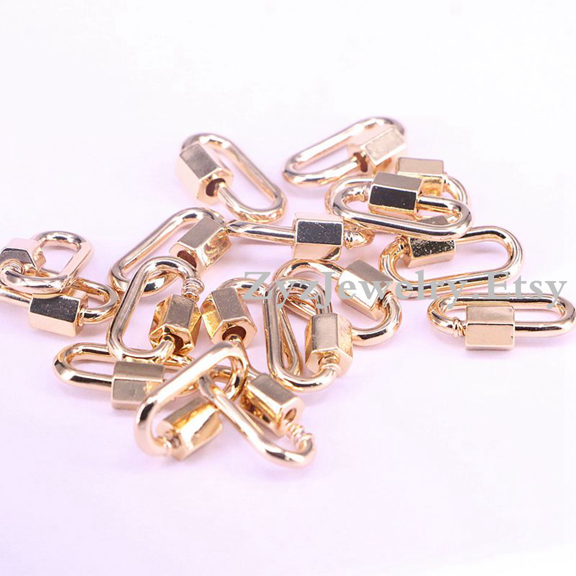 2-10PCS 1020mm Small Oval Screw Clasp Screw Clasp | Etsy