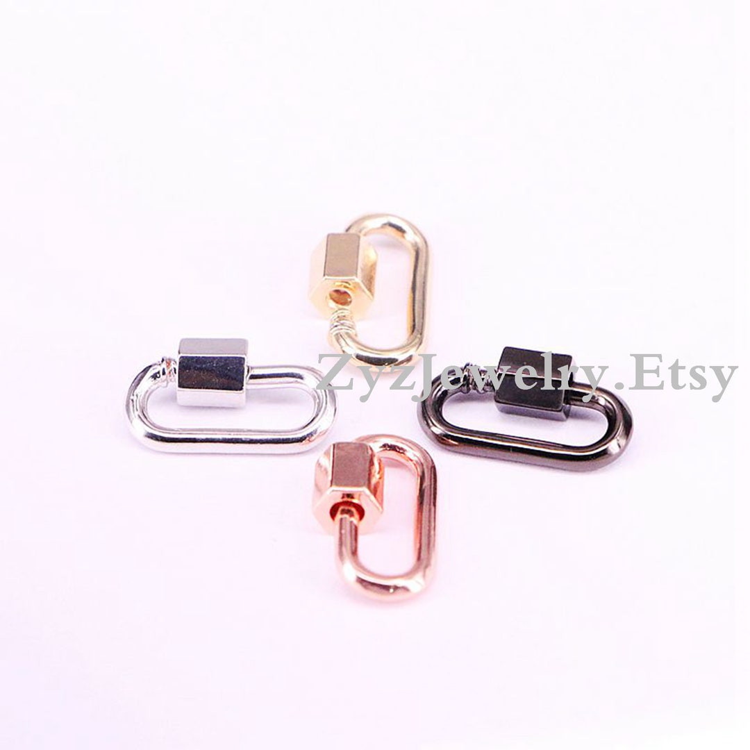 2-10PCS 1020mm Small Oval Screw Clasp Screw Clasp - Etsy