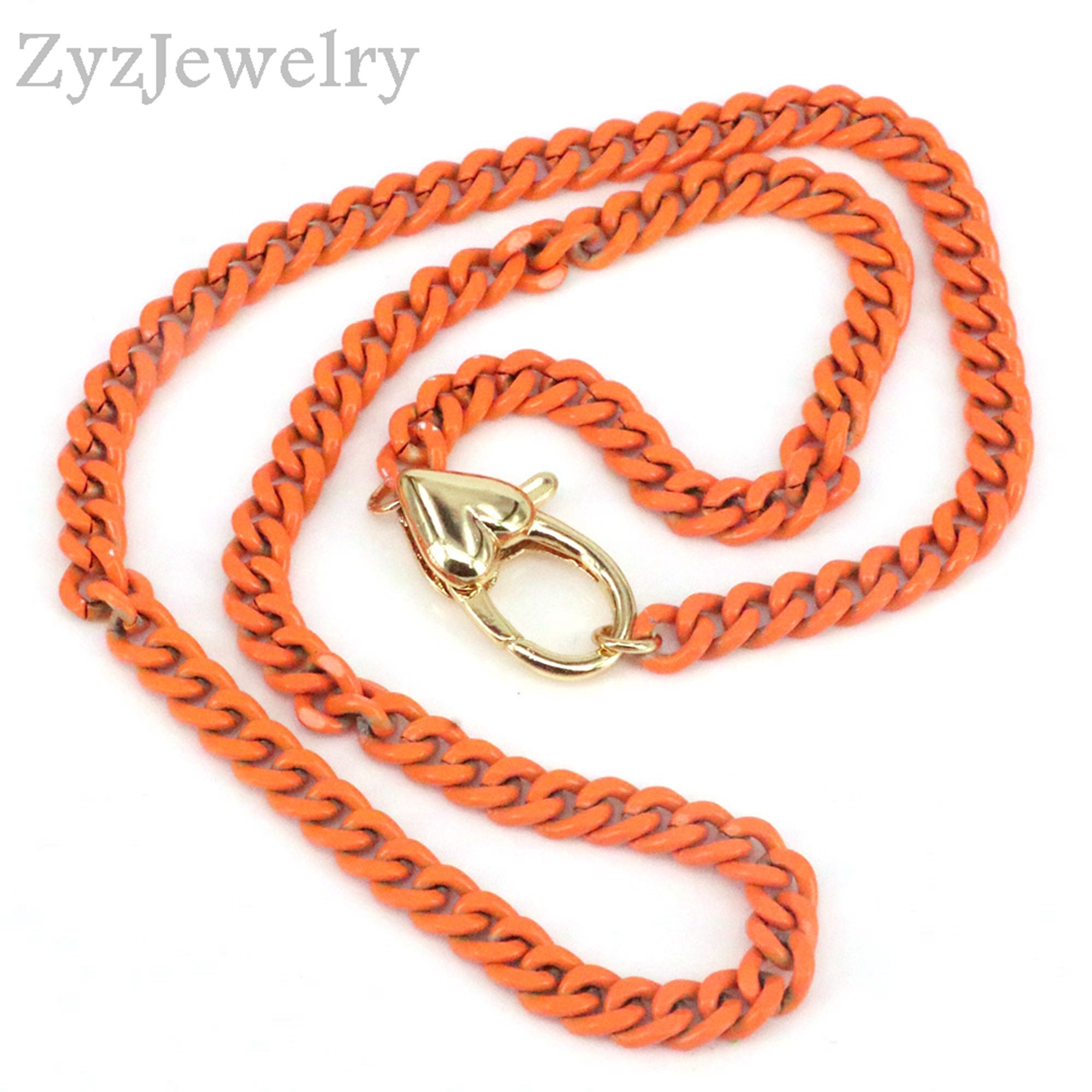 3-5PCS Colorful Enamel Box Chain Necklace Enamel Pop Chain | Etsy