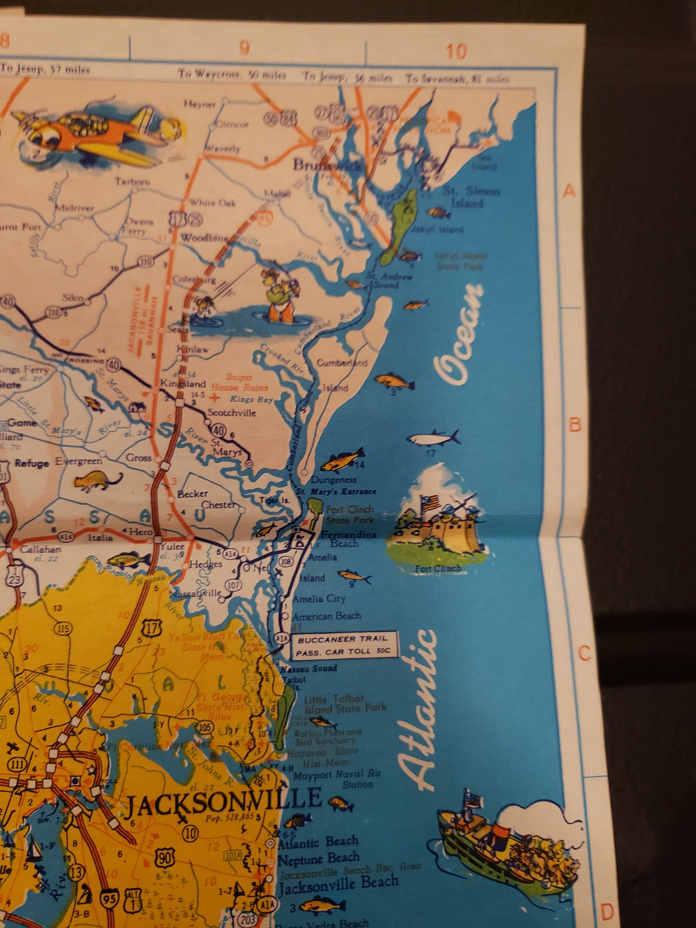 1975 Florida Map and S&P Shakers - Etsy