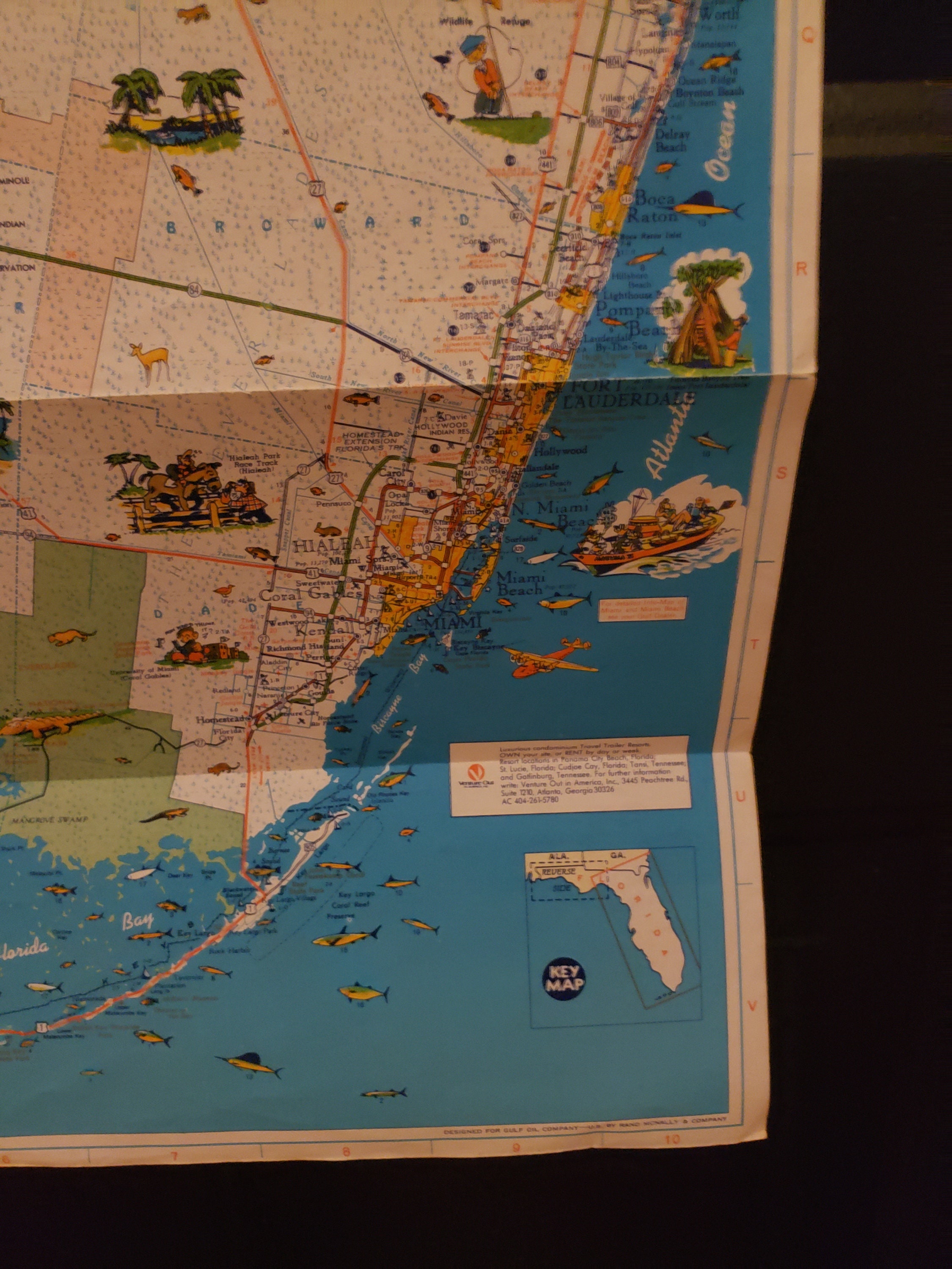 1975 Florida Map and S&P Shakers - Etsy