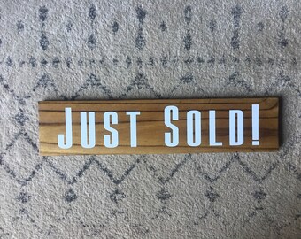 Realtor sold sign | Etsy