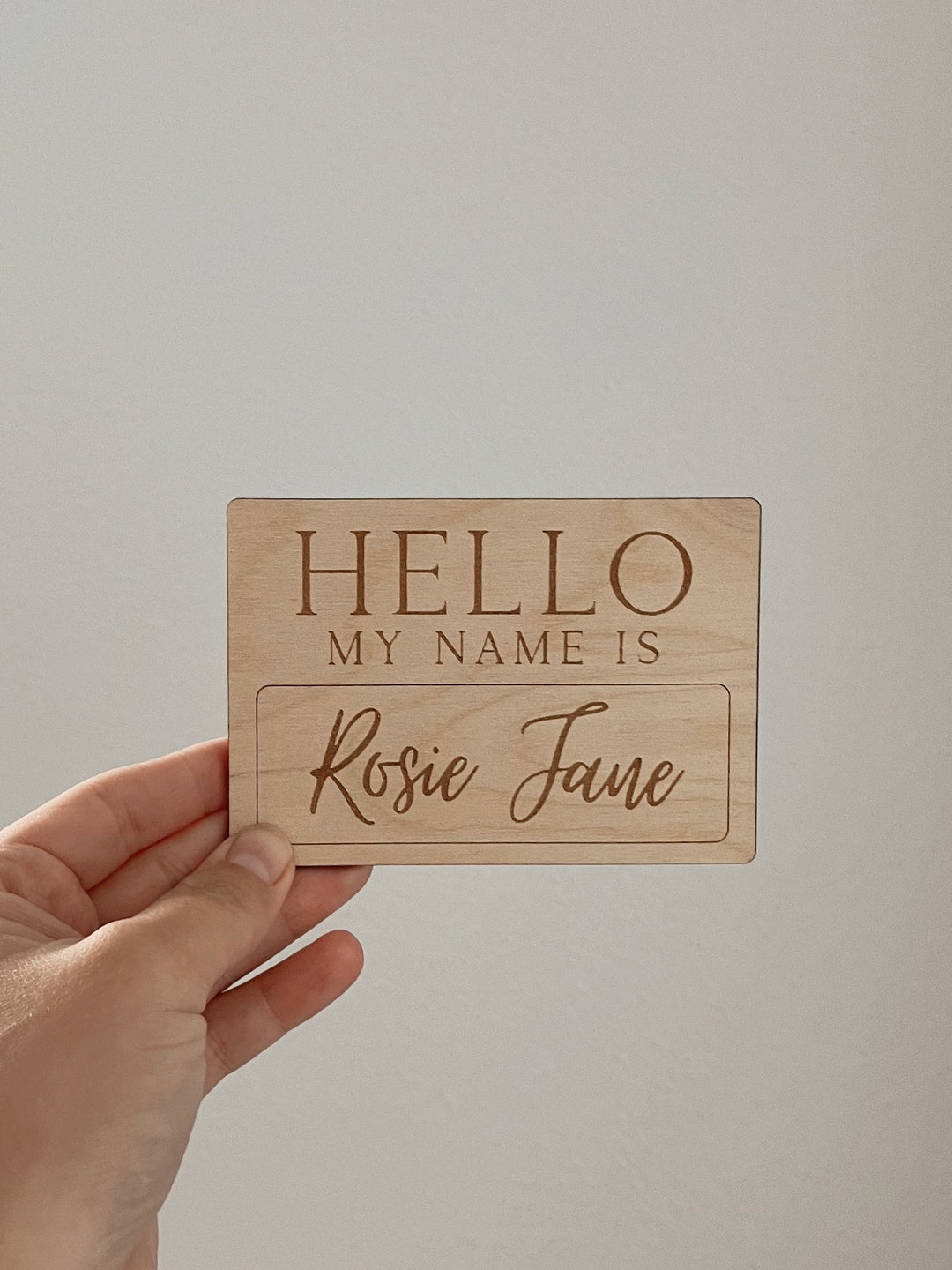 Hello My Name is Sign | Baby Name Sign | Hello World Birth Announcement ...
