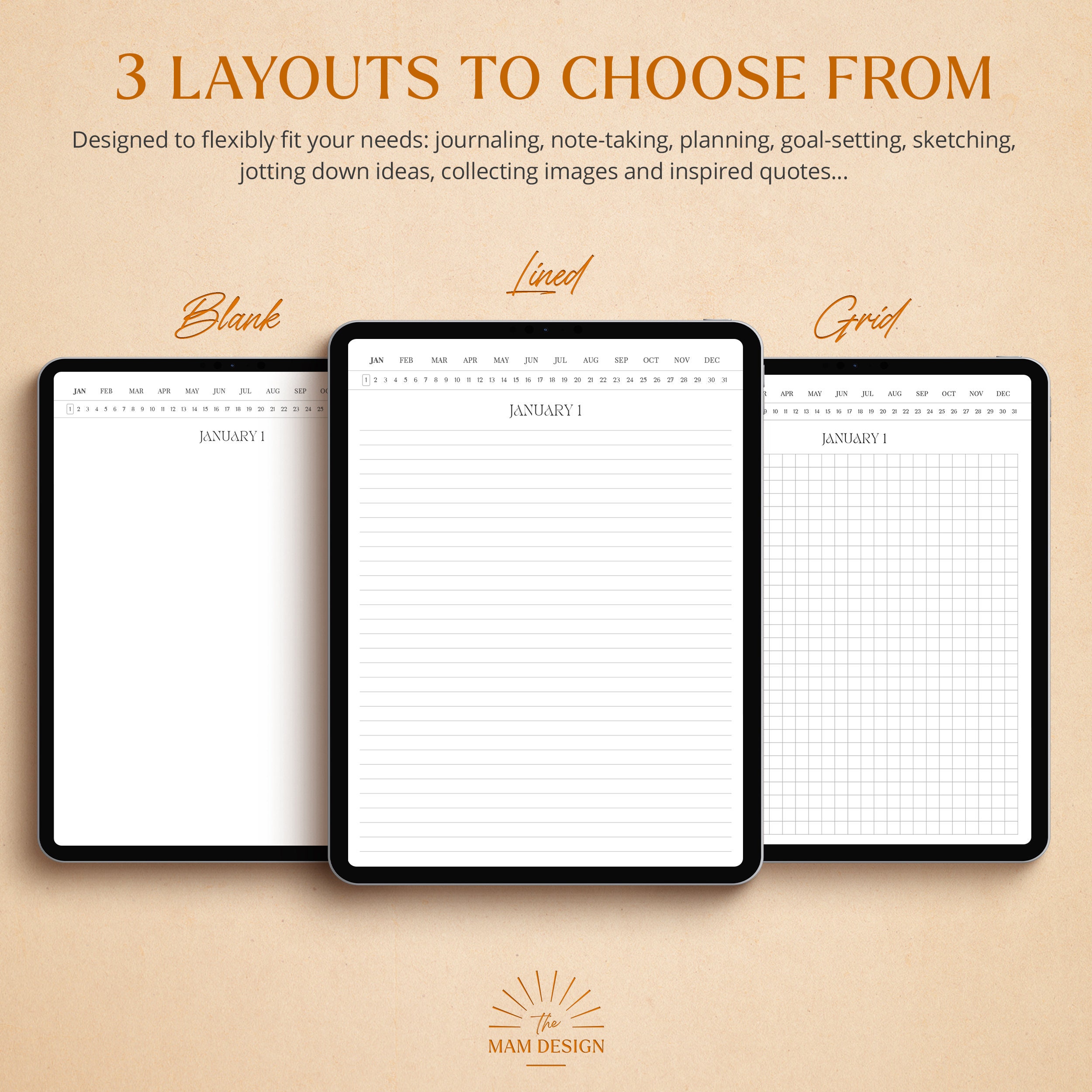 Digital Daily Journal, Goodnotes Journal, Notability Journal, Diary ...