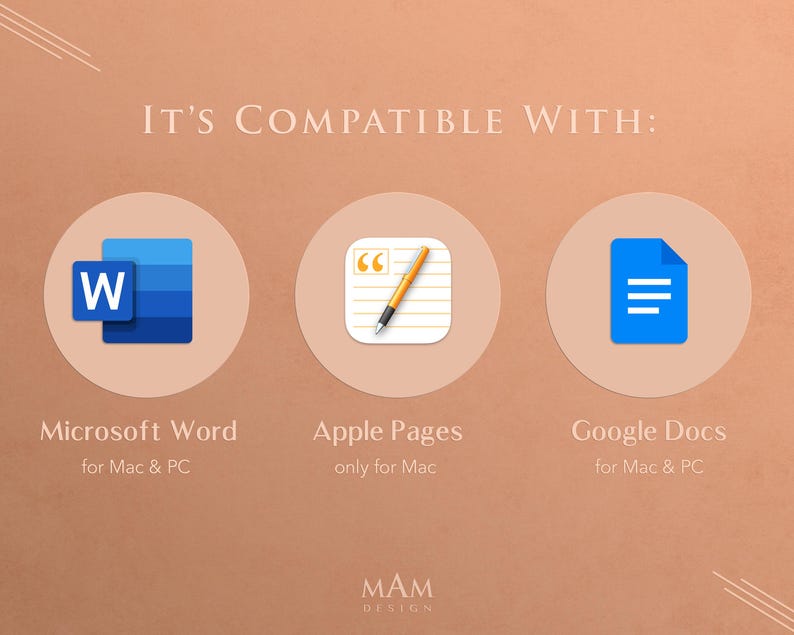 ATS Friendly Resume Template, Modern CV Design (microsoft Word, Pages ...