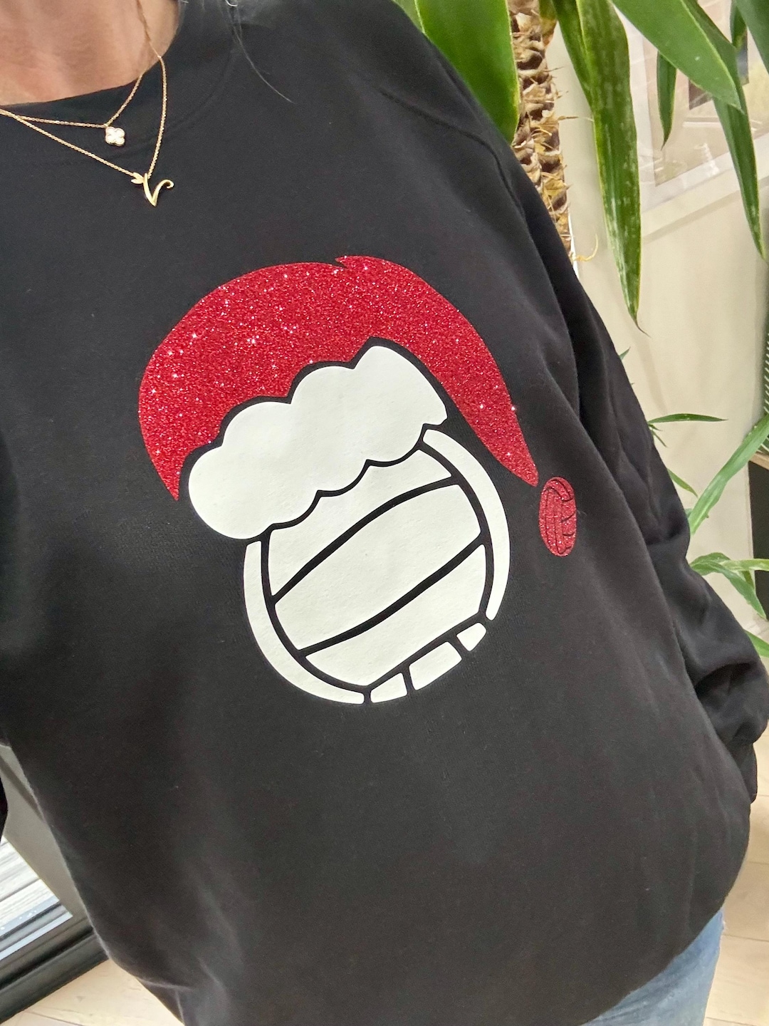 Netball Christmas Jumper Netball & Santa Hat - Etsy