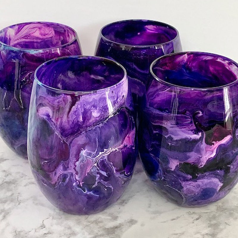 Galaxy Glass Paint - Etsy