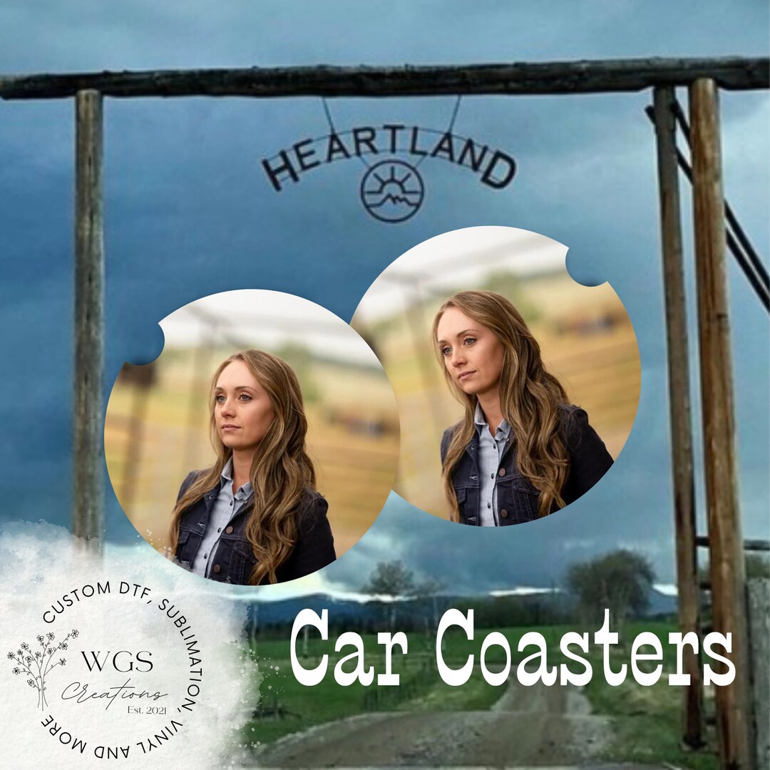 Heartland Car Coasters - Etsy