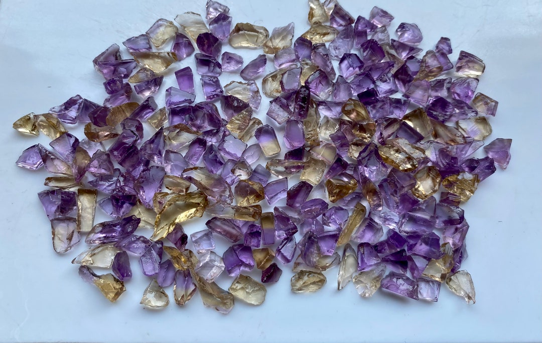 10 Pieces Natural Raw Ametrine Rough Stone Specimen Ametrine - Etsy