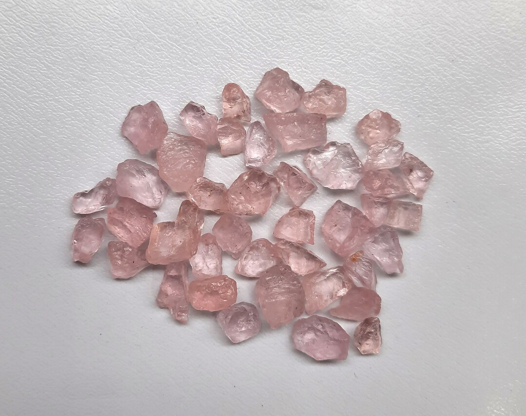 10 Pcs Natural Morganite Rough Stone/pink Crystal MORGANITE Uncut Stone ...