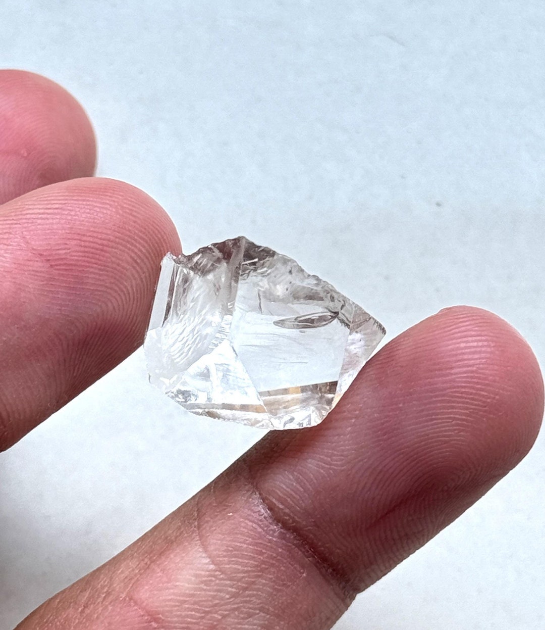 25 Carat Herkimer Diamond Rough: White Crystal Gemstone (15x21mm) - Etsy