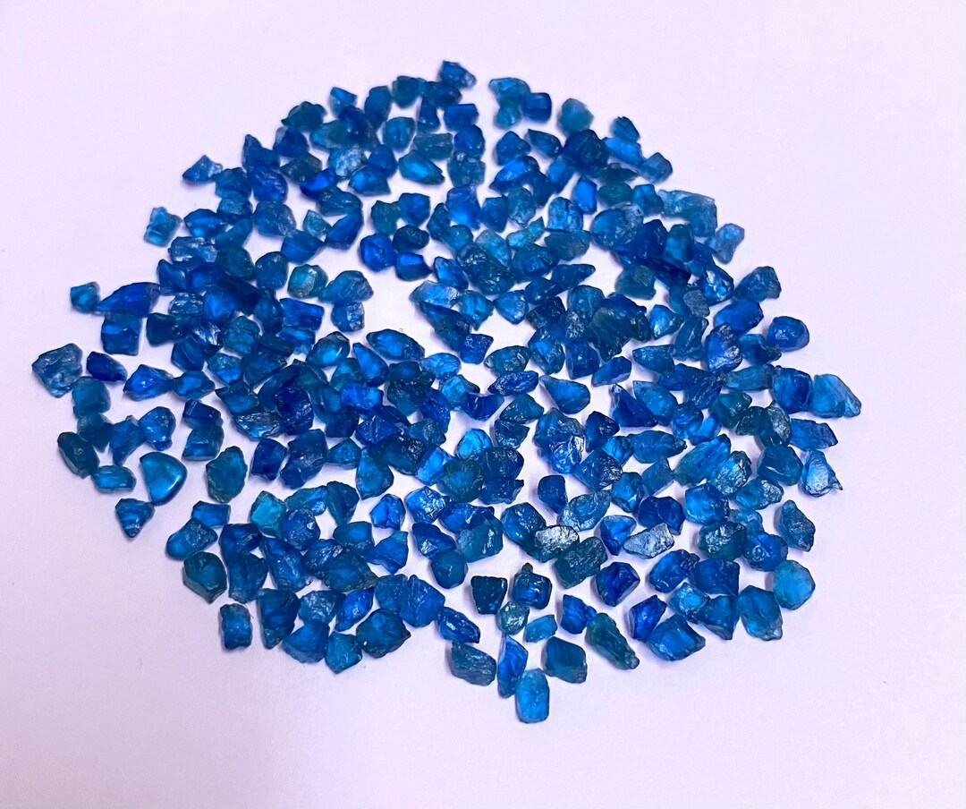 30 Raw Blue Apatite Crystal Chunks: Uncut Gemstone Specimens (2-4mm) - Etsy
