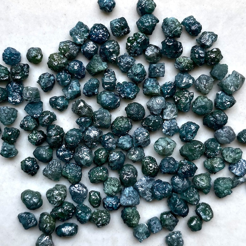 Rough Blue Diamond - Etsy