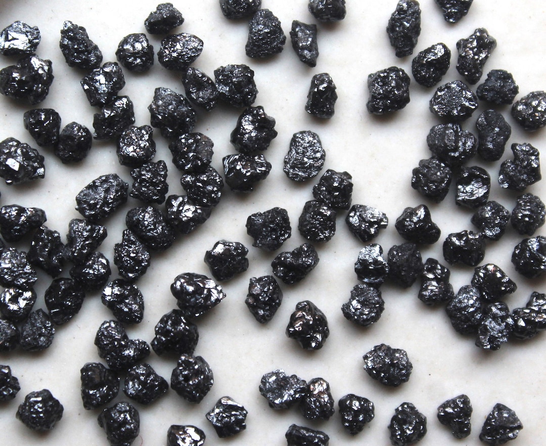 3-4MM Natural Raw Diamond Rough Stone/real Diamond Cheeps/genuine Black ...