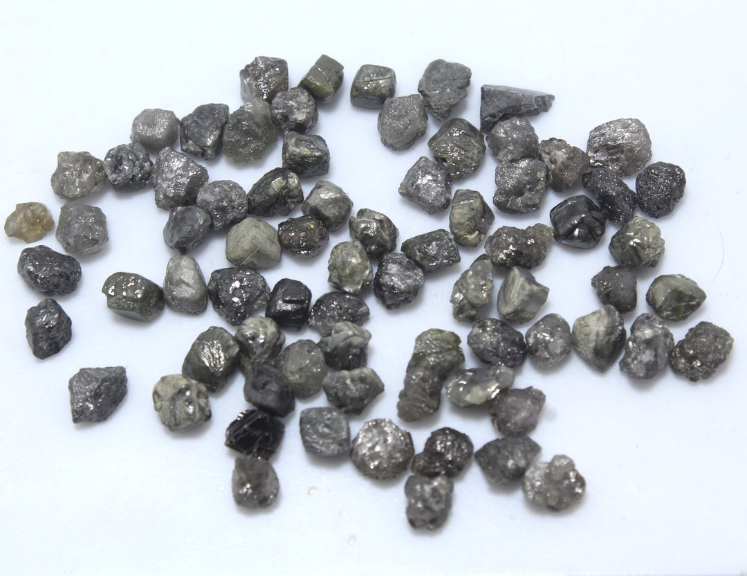 10 Pcs Natural Raw Diamond Rough Stone, Size 4-5mm Specimen Diamond ...