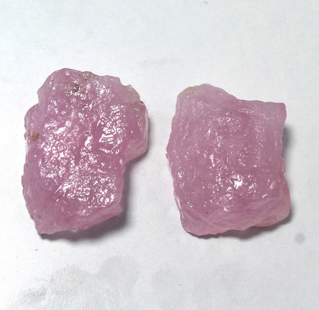 2pcs Stunning Morganite Rough Crystal/72crt Natural MORGANITE Raw Gem ...
