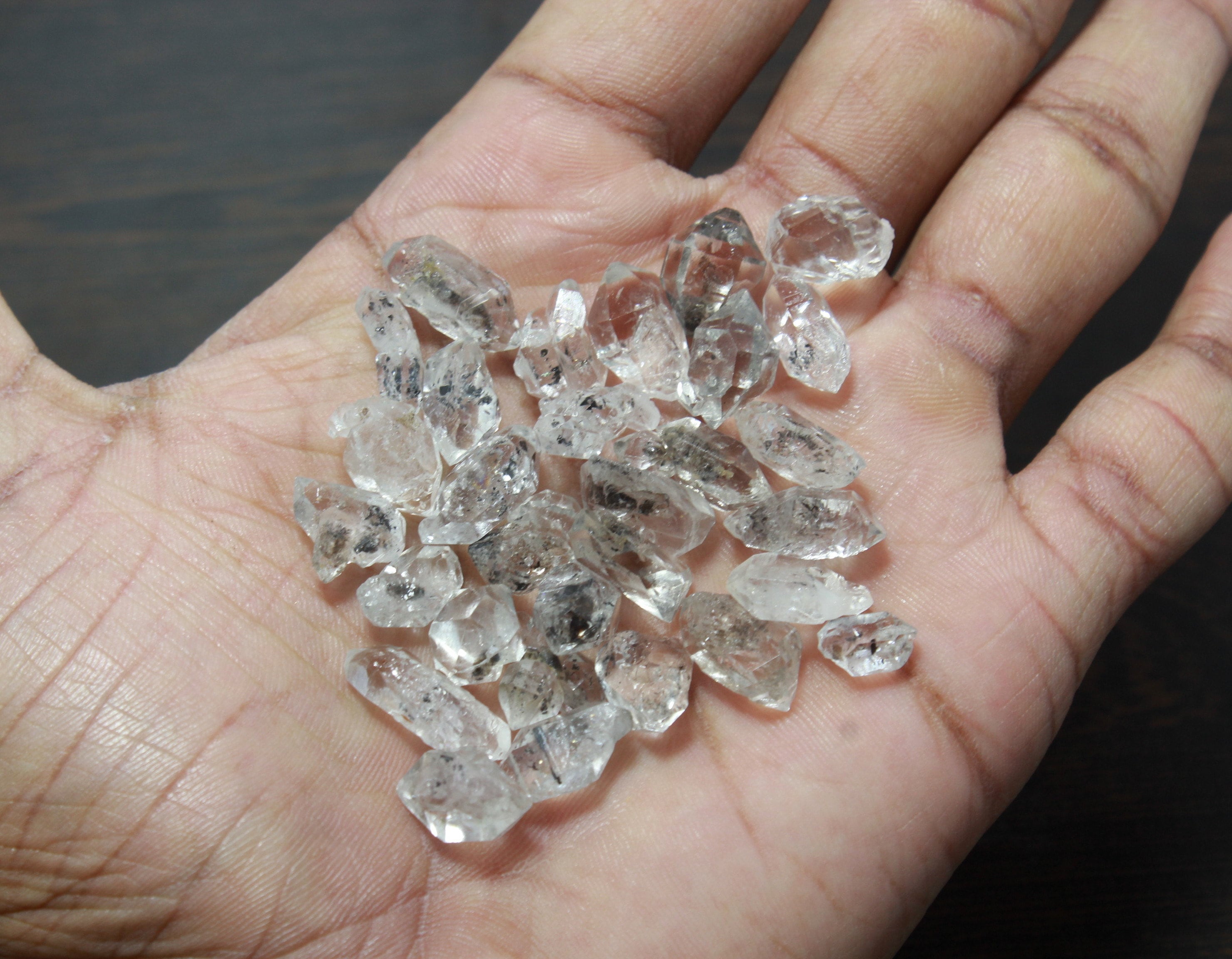 5pcs Beautiful Herkimer White Diamond Raw Gemstone 10mmto16mm Raw Crystal Diamond Rough Stone specimen Diamond Gem faceting Diamond ROCKS Etsy