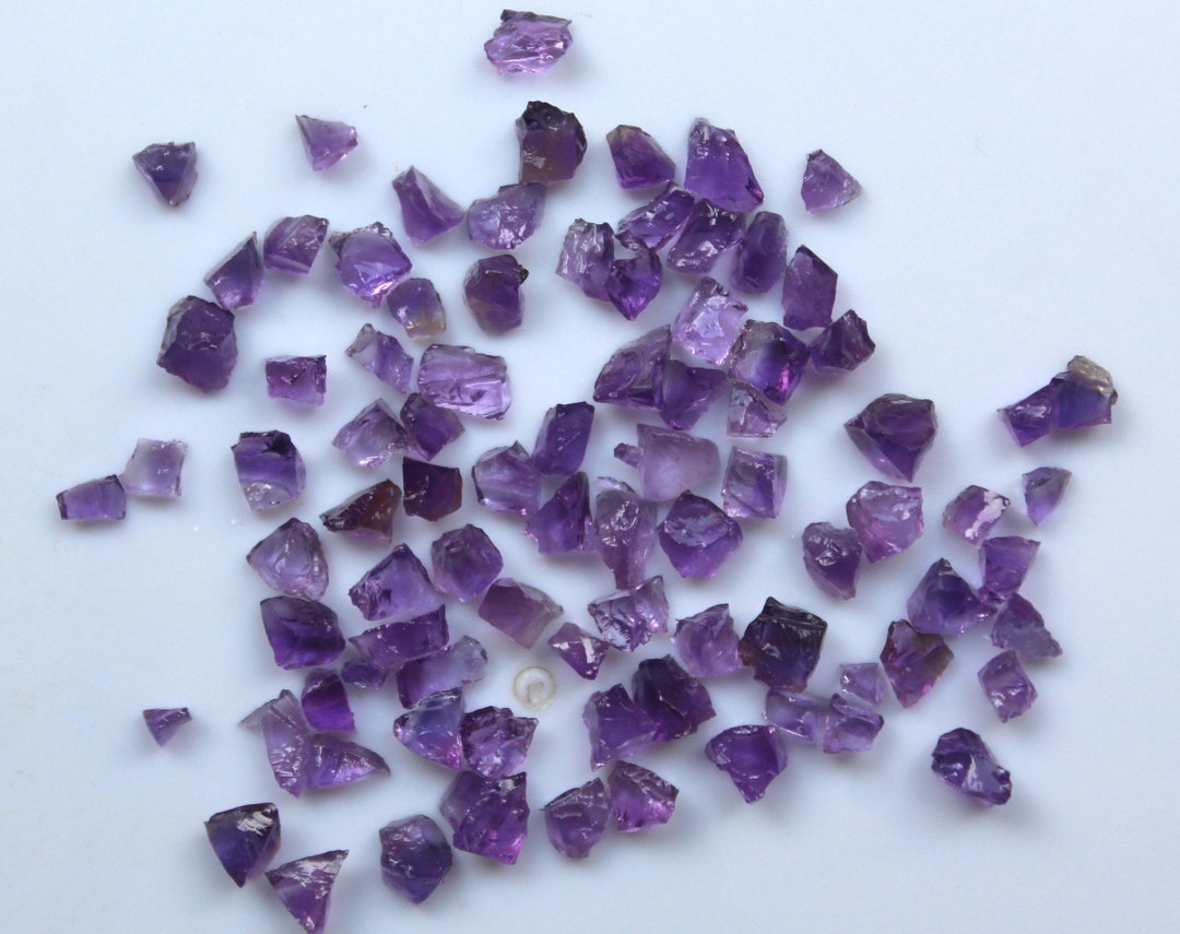 Natural Raw AMETHYST Rough Stone, Blue Crystal Amethyst Chunks ...