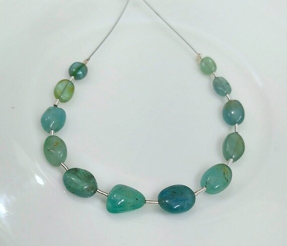 12pcs High Grade Emerald Tumble Gemstone Natural Emerald | Etsy