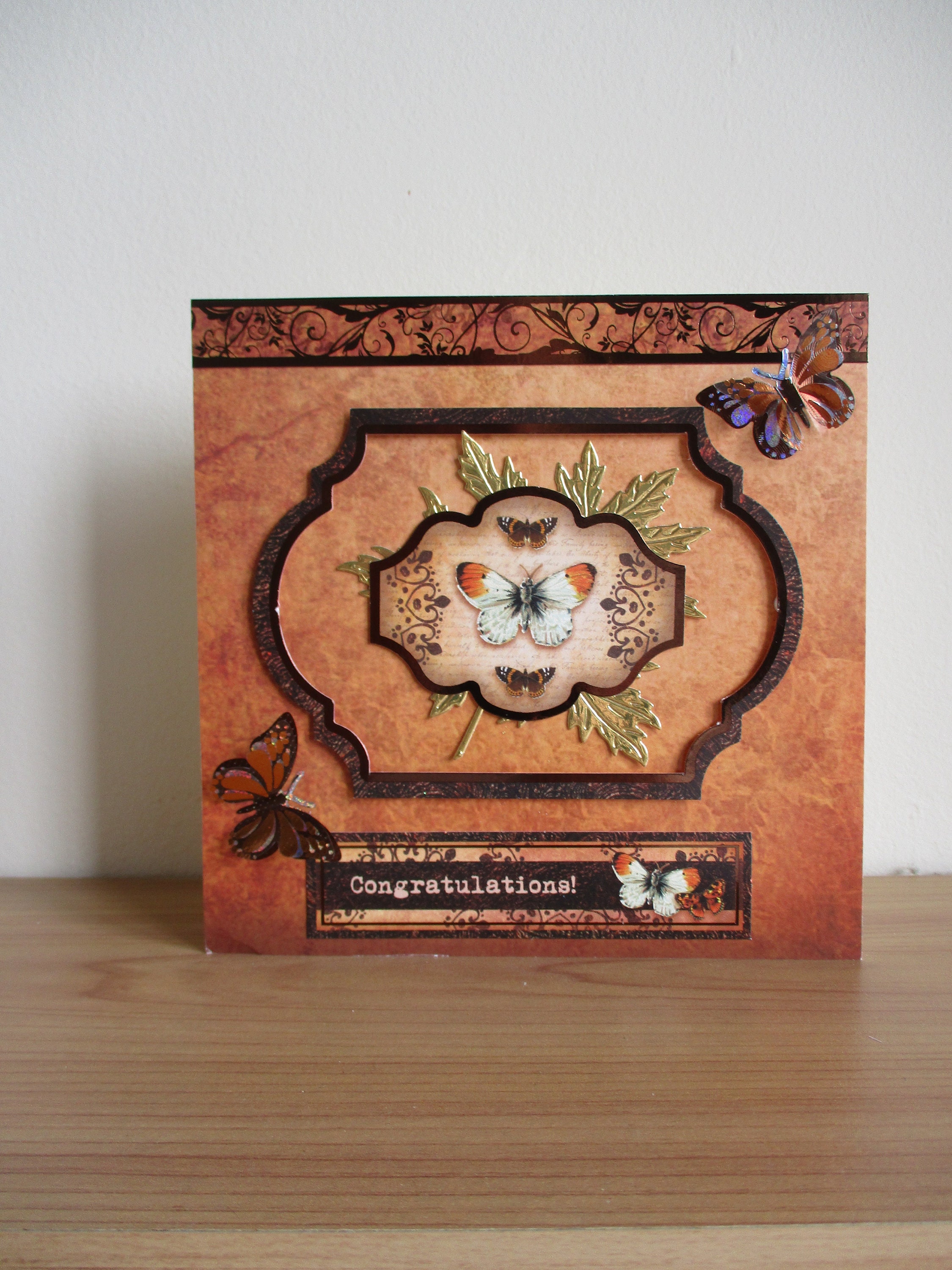 Congratulations Butterfly Card - Etsy