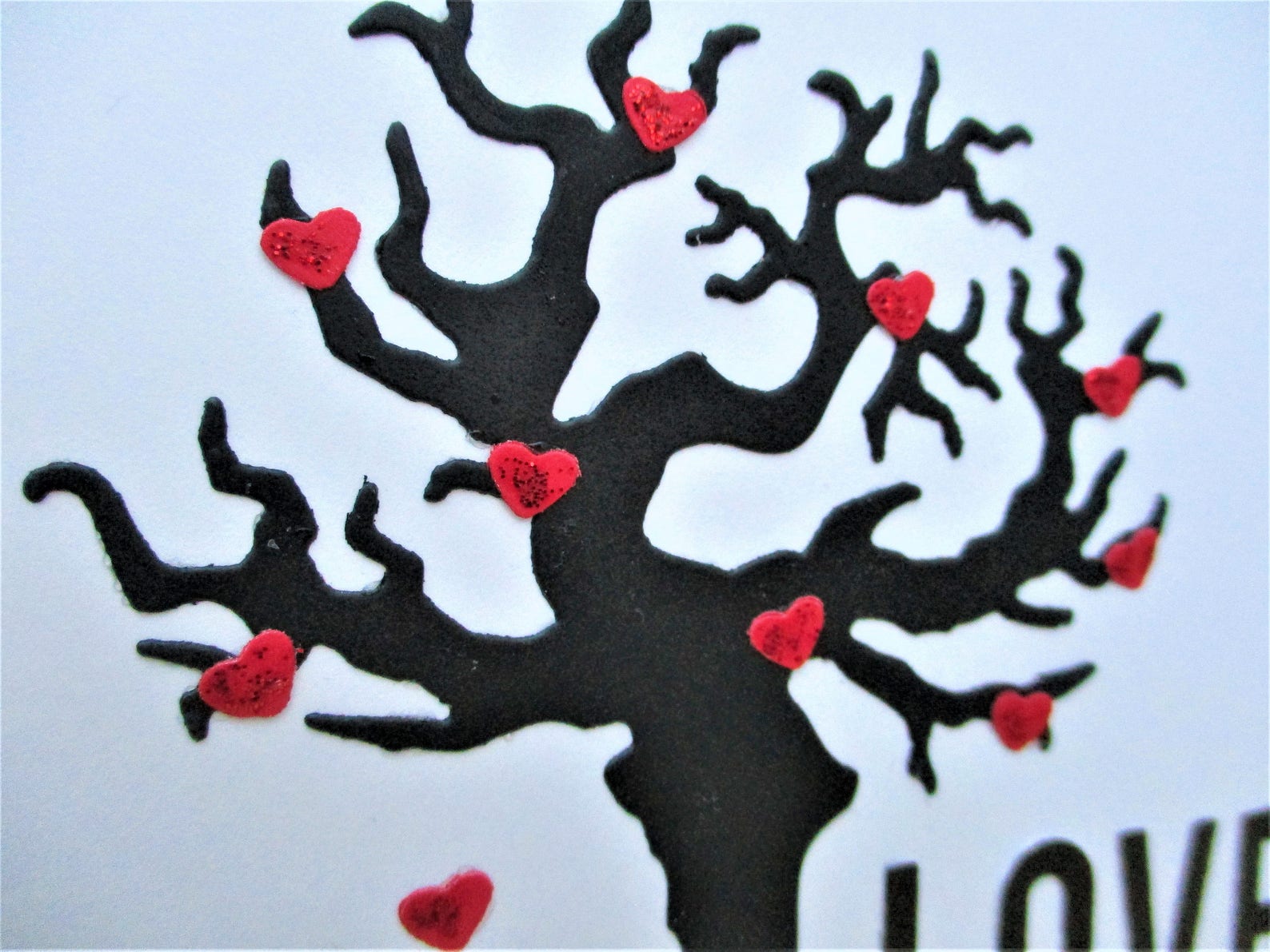Carta gótica de San Valentín árbol de amor gótico - Etsy España