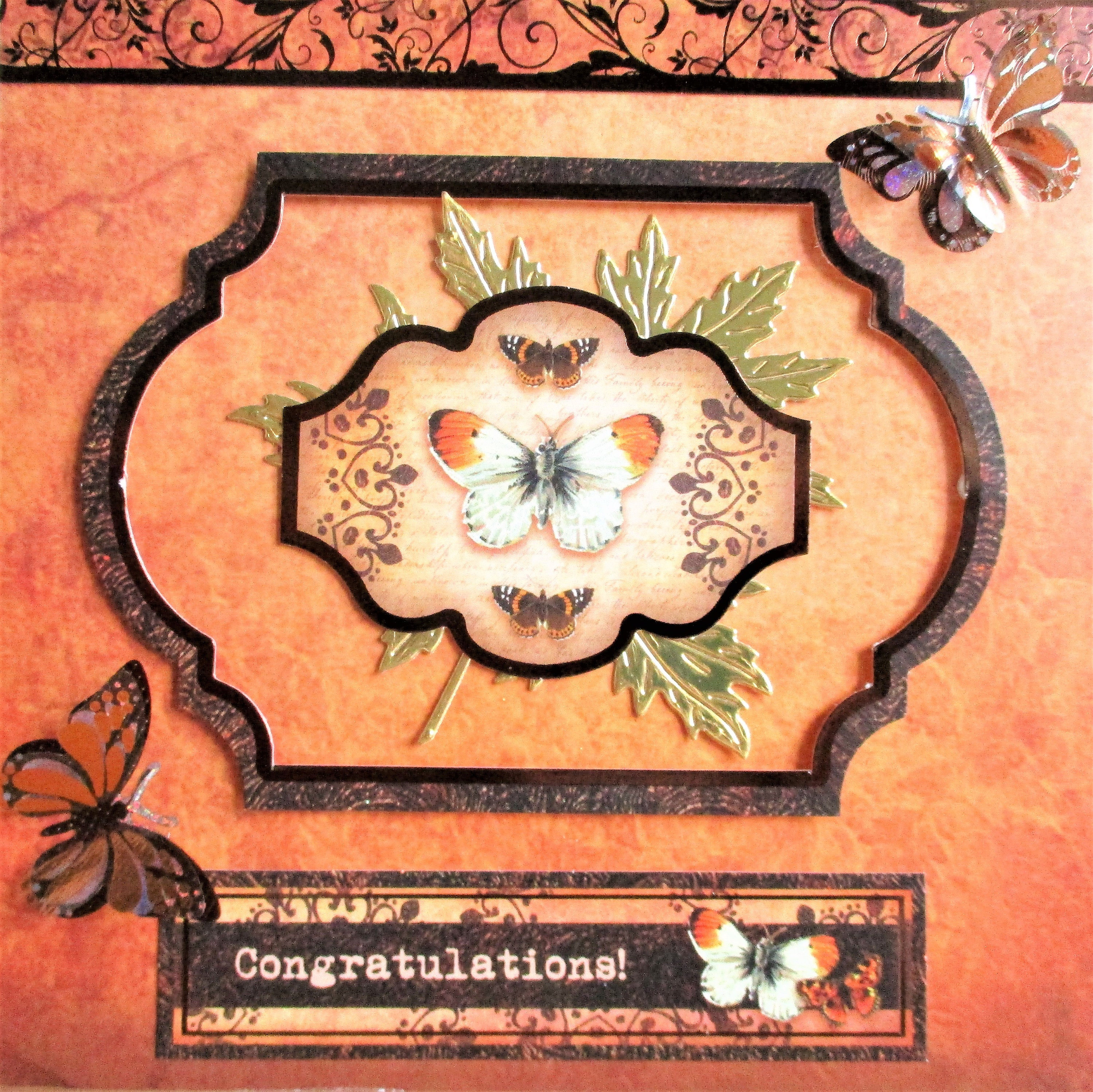 Congratulations Butterfly Card - Etsy