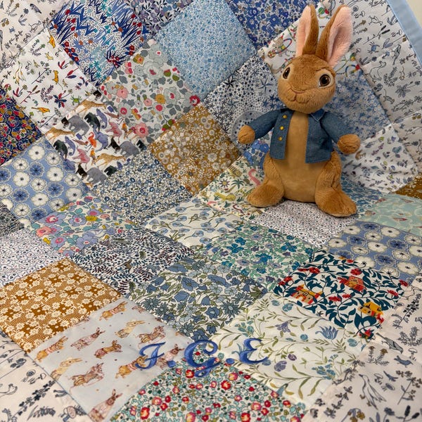 Patchwork Quilt - Etsy UK