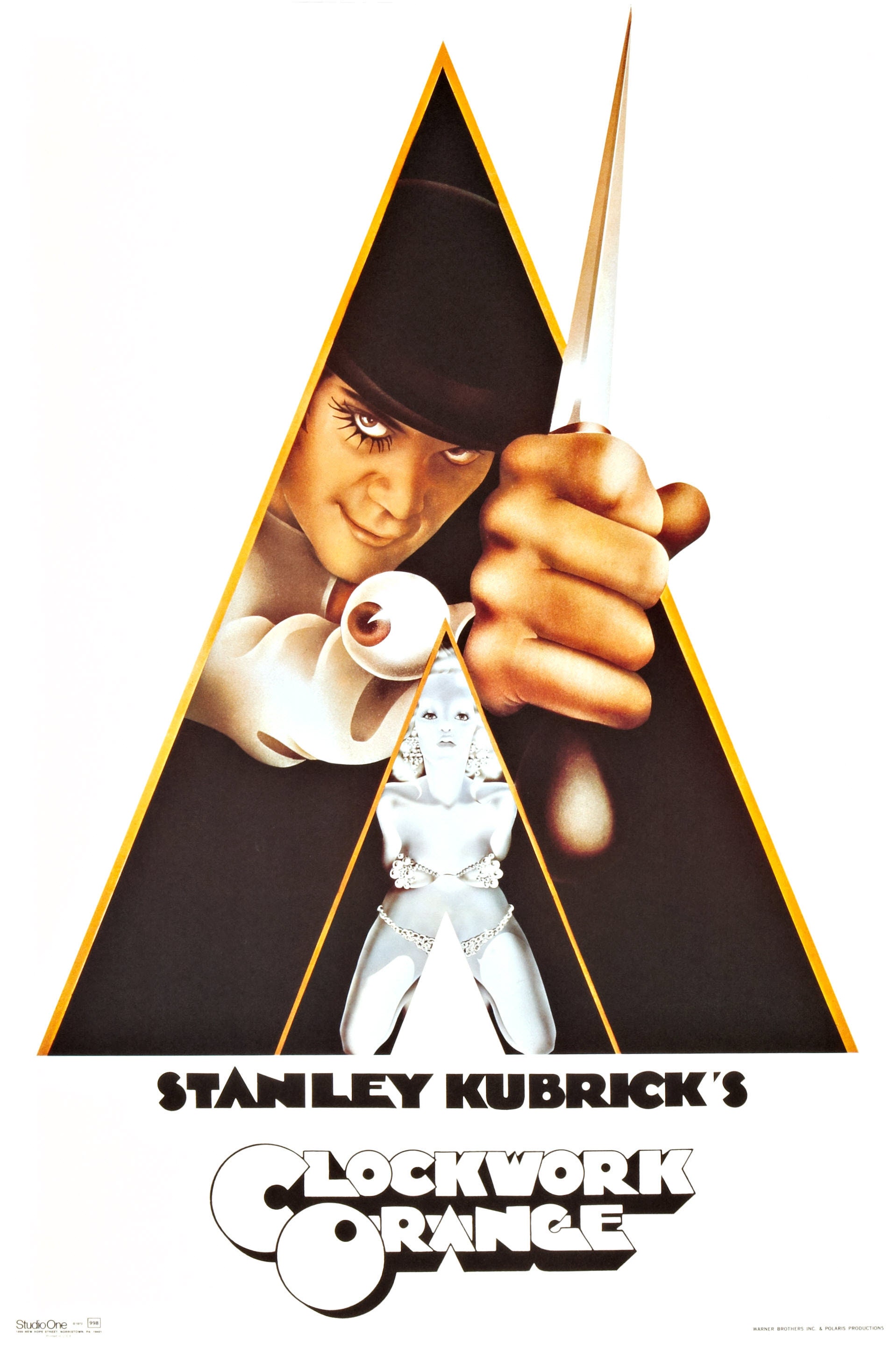 A Clockwork Orange Movie Poster Alternate One Sheet 11” X 17