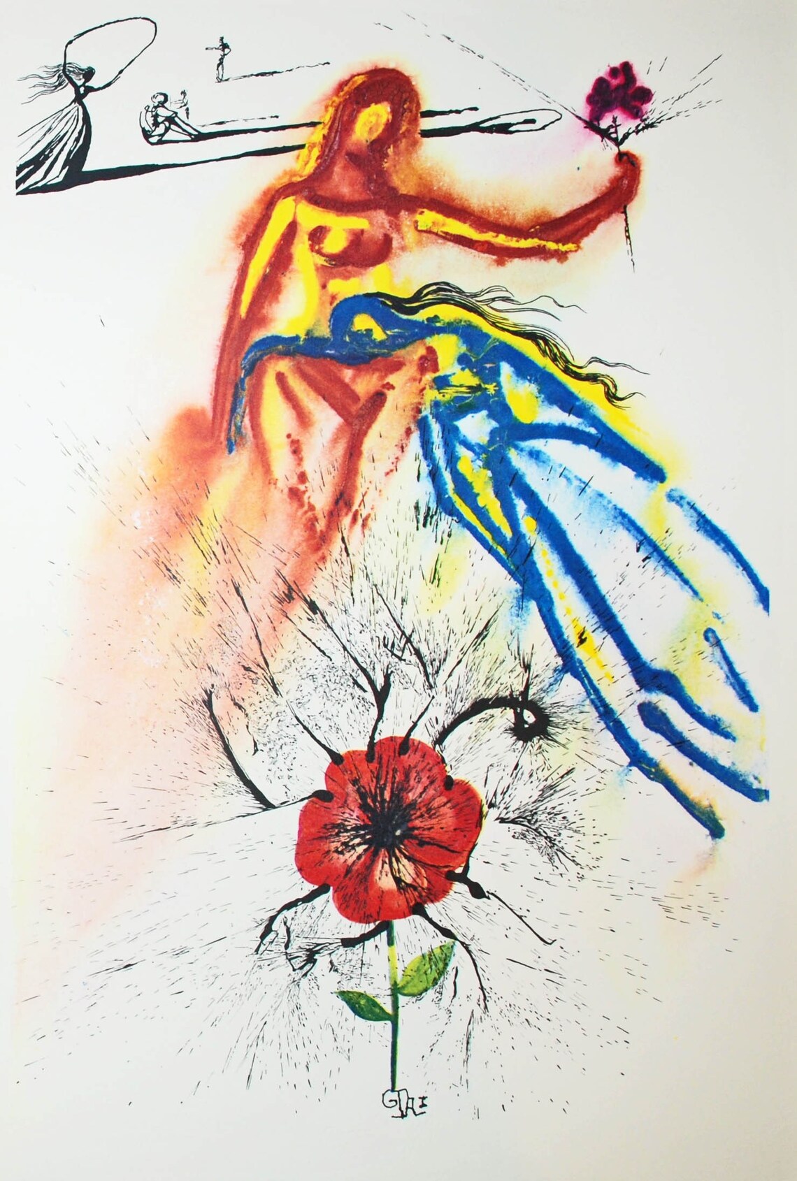 Print, Printable Salvador Dali's Alice in Wonderland - 1969, Entire ...