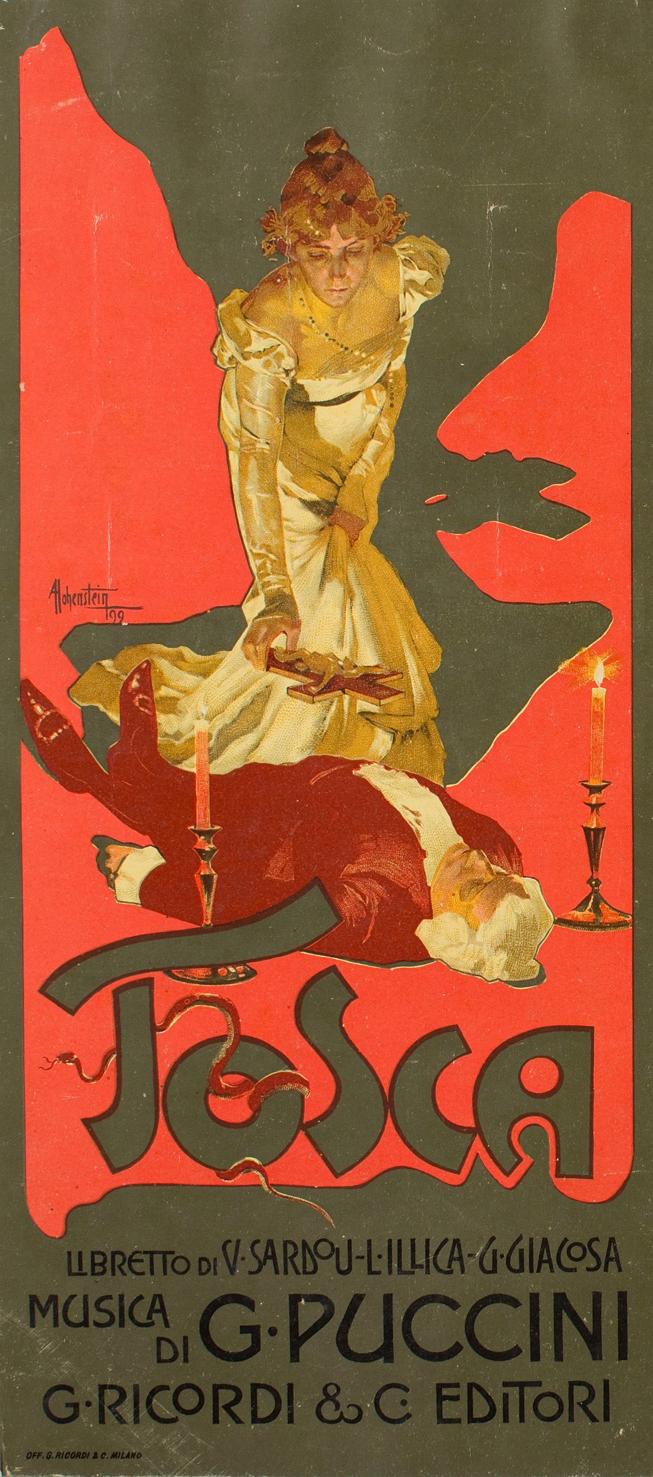 Printable Tosca 1899 Vintage Poster - Etsy
