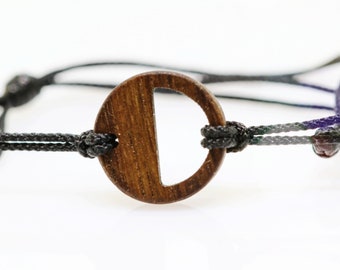 Mountain Bracelet With Motivational Message/lucky Charm/wooden - Etsy