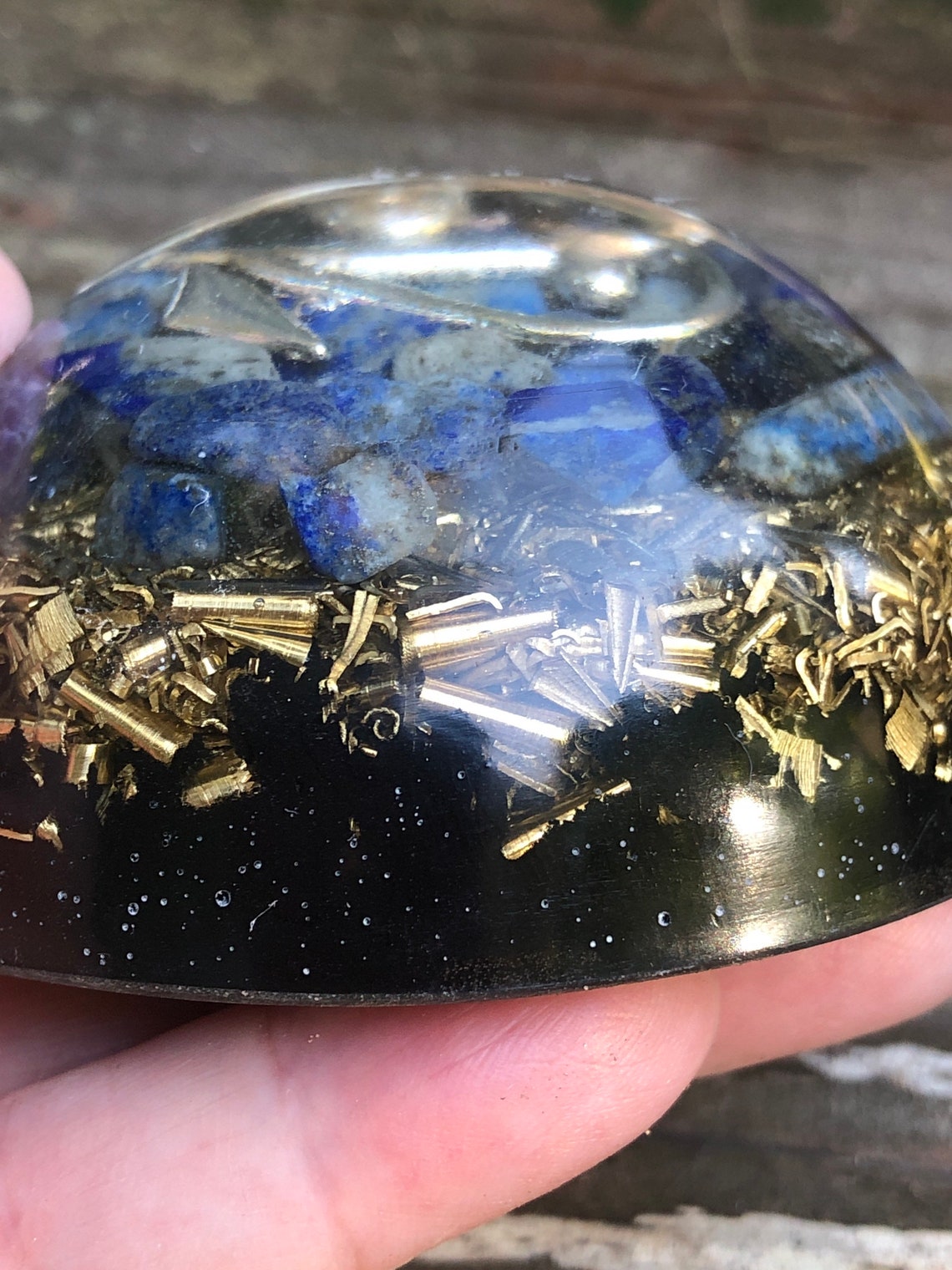 Lapis Lazuli Orgonite Dome | Etsy