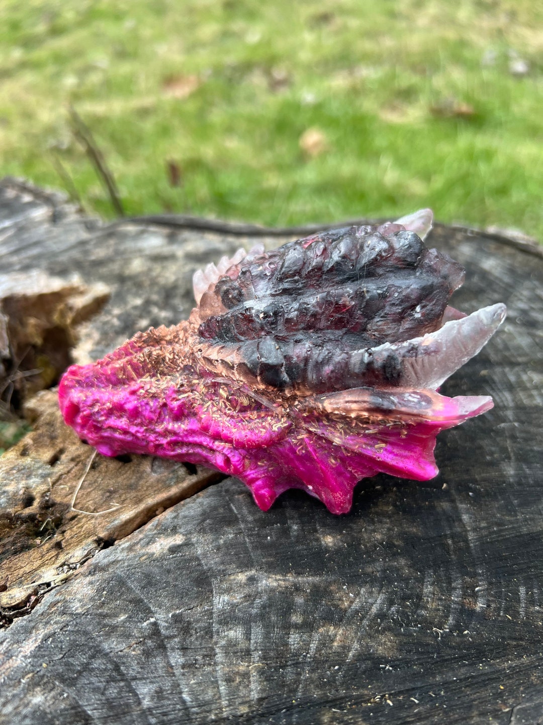 Orgonite® Dragon With Garnet - Etsy