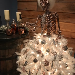 Skeleton Christmas Tree Dress - Etsy