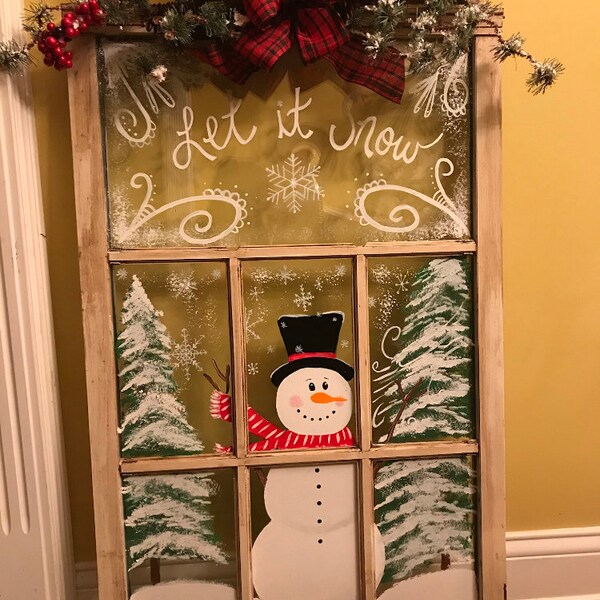 Painted Old Windows - Etsy