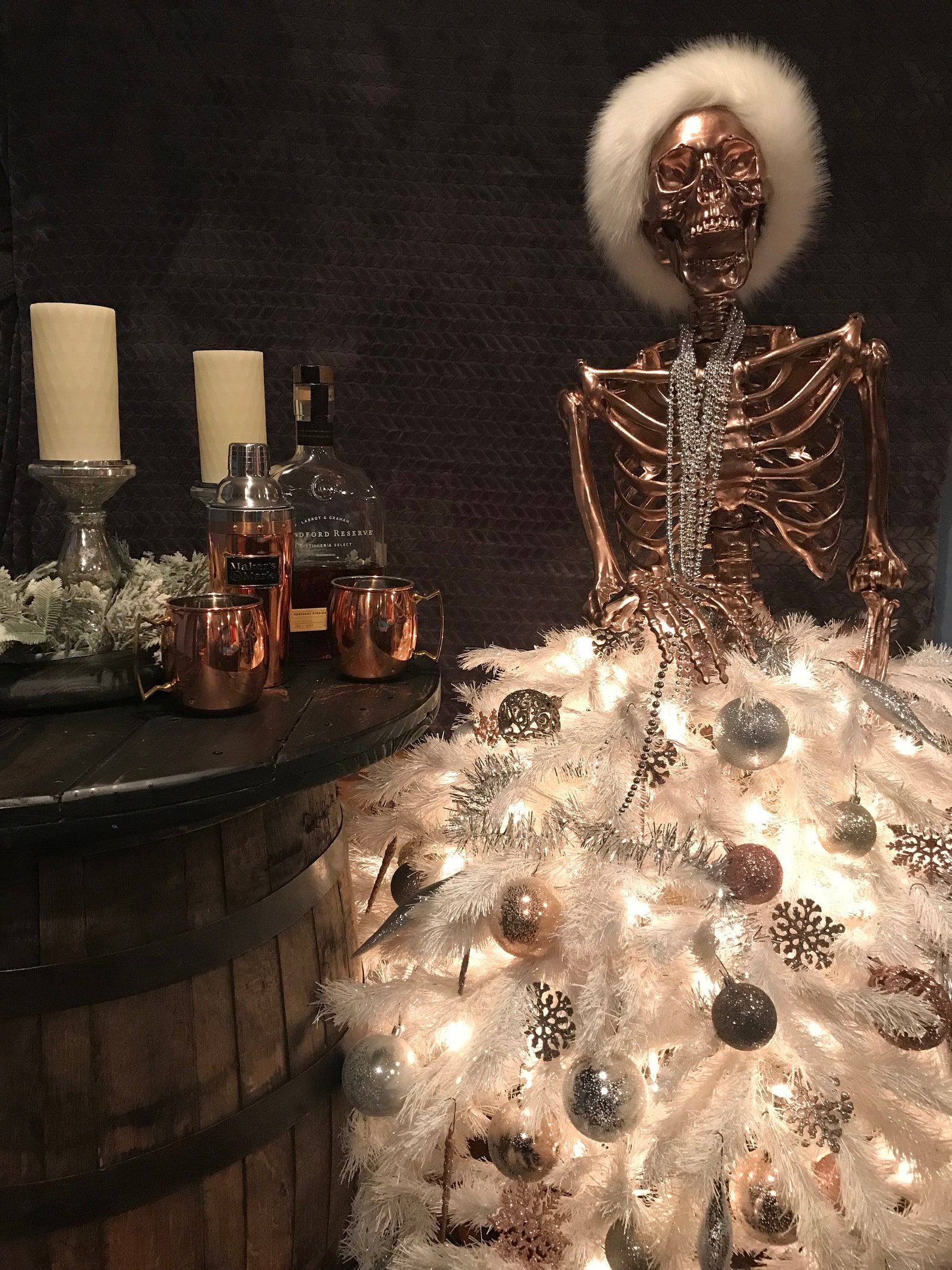 Skeleton Christmas Tree Dress - Etsy