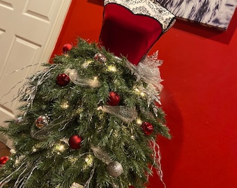 Bling Pink Christmas Tree Dress Form | Mannequin Tree | Mannequin ...