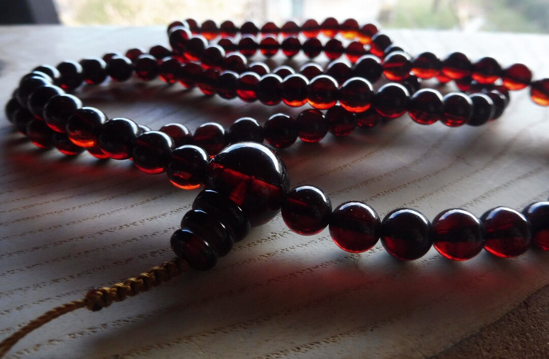 Amber Mala, Mala 108, Buddhist Baltic Amber Mala, Meditation Mala , 8 ...