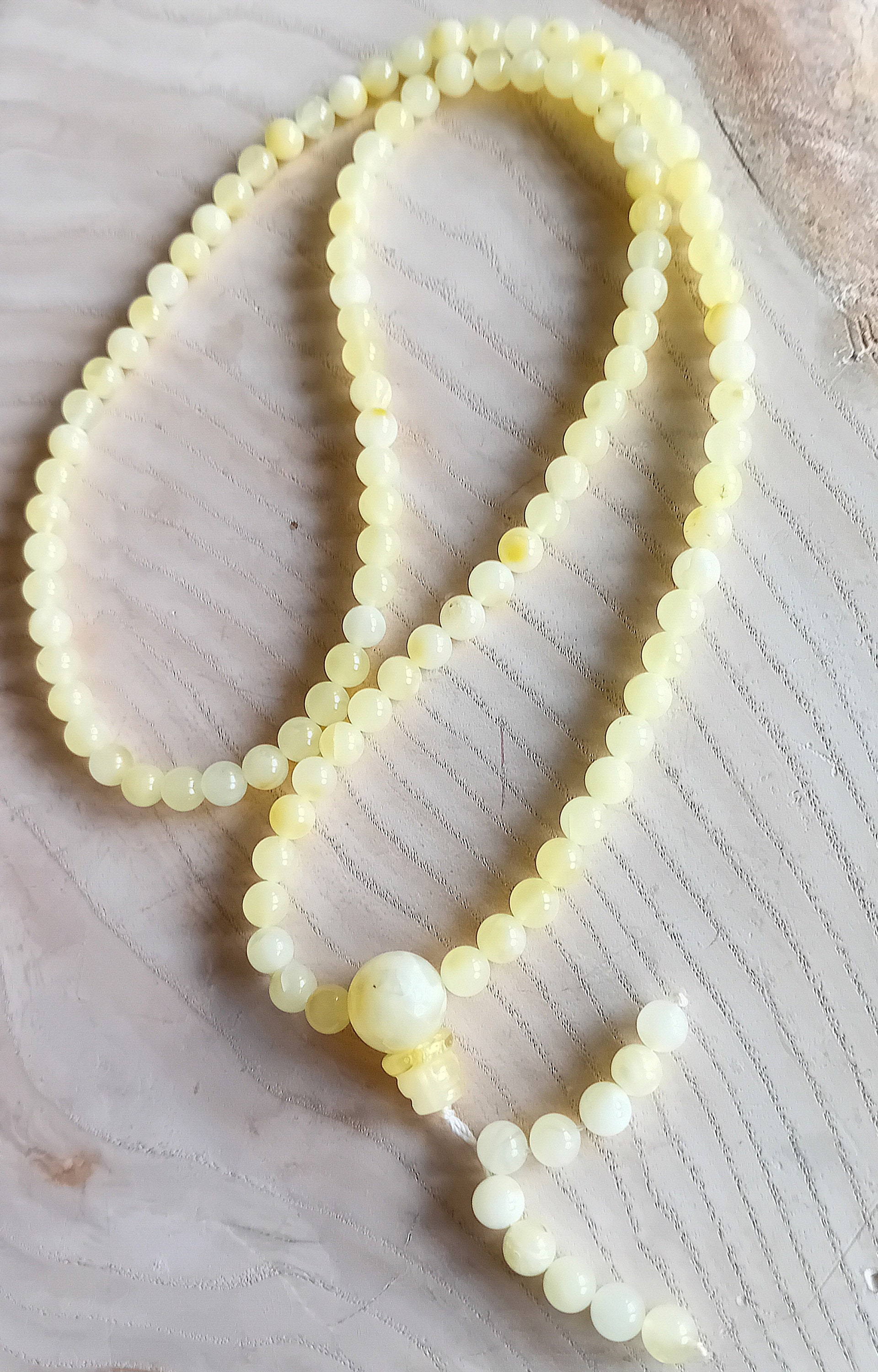 Amber Mala, Mala 108, Buddhist Mala,baltic Amber Mala, White Amber ...