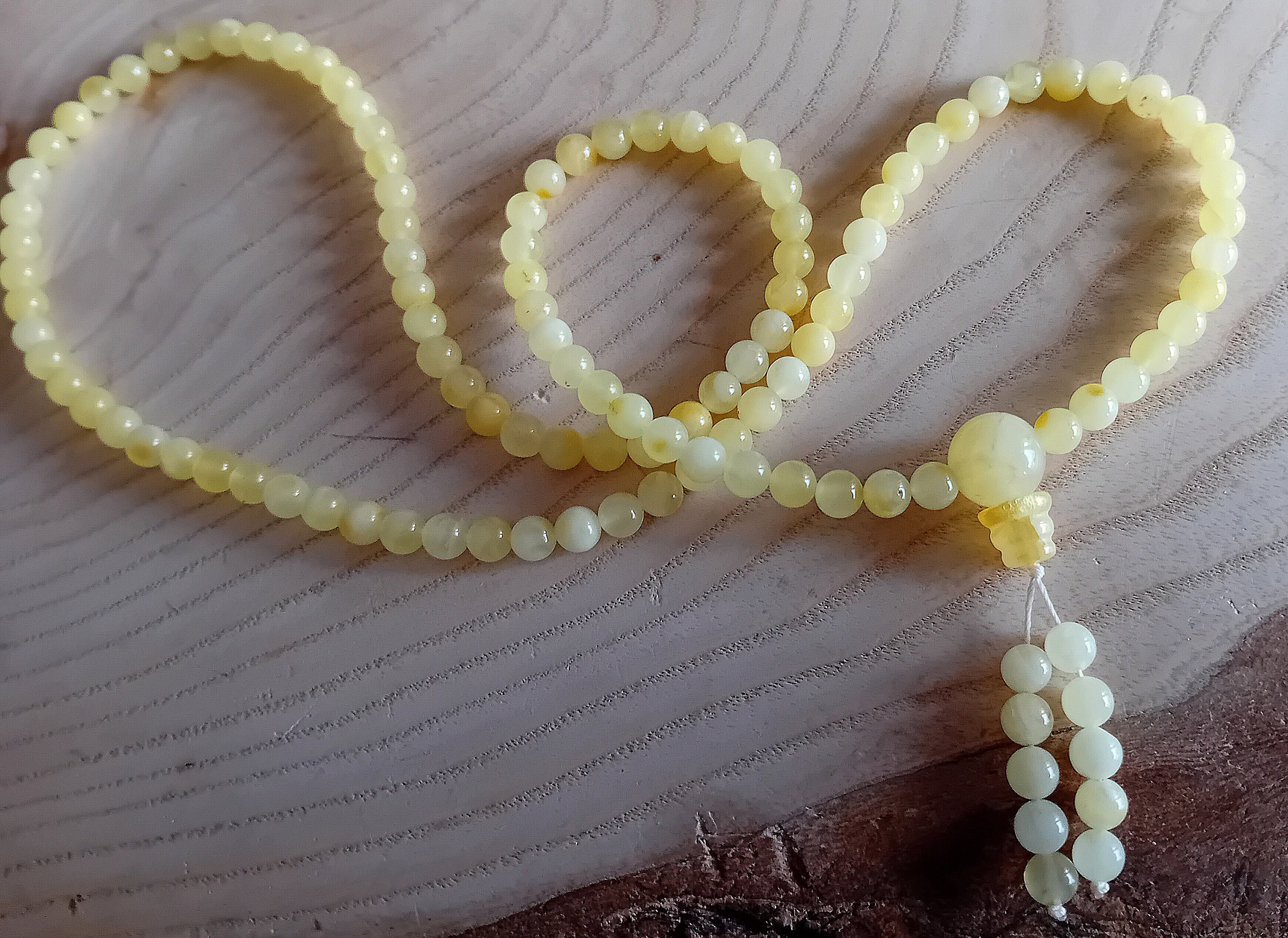 Amber Mala, Mala 108, Buddhist Mala,baltic Amber Mala, White Amber ...
