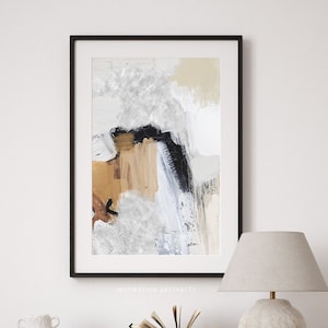 Large Abstract Art, Neutral Abstract Painting, Printable Art, Modern ...