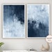 Navy Abstract Art, Set of Two Prints, Large Wall Art, Printable Art ...