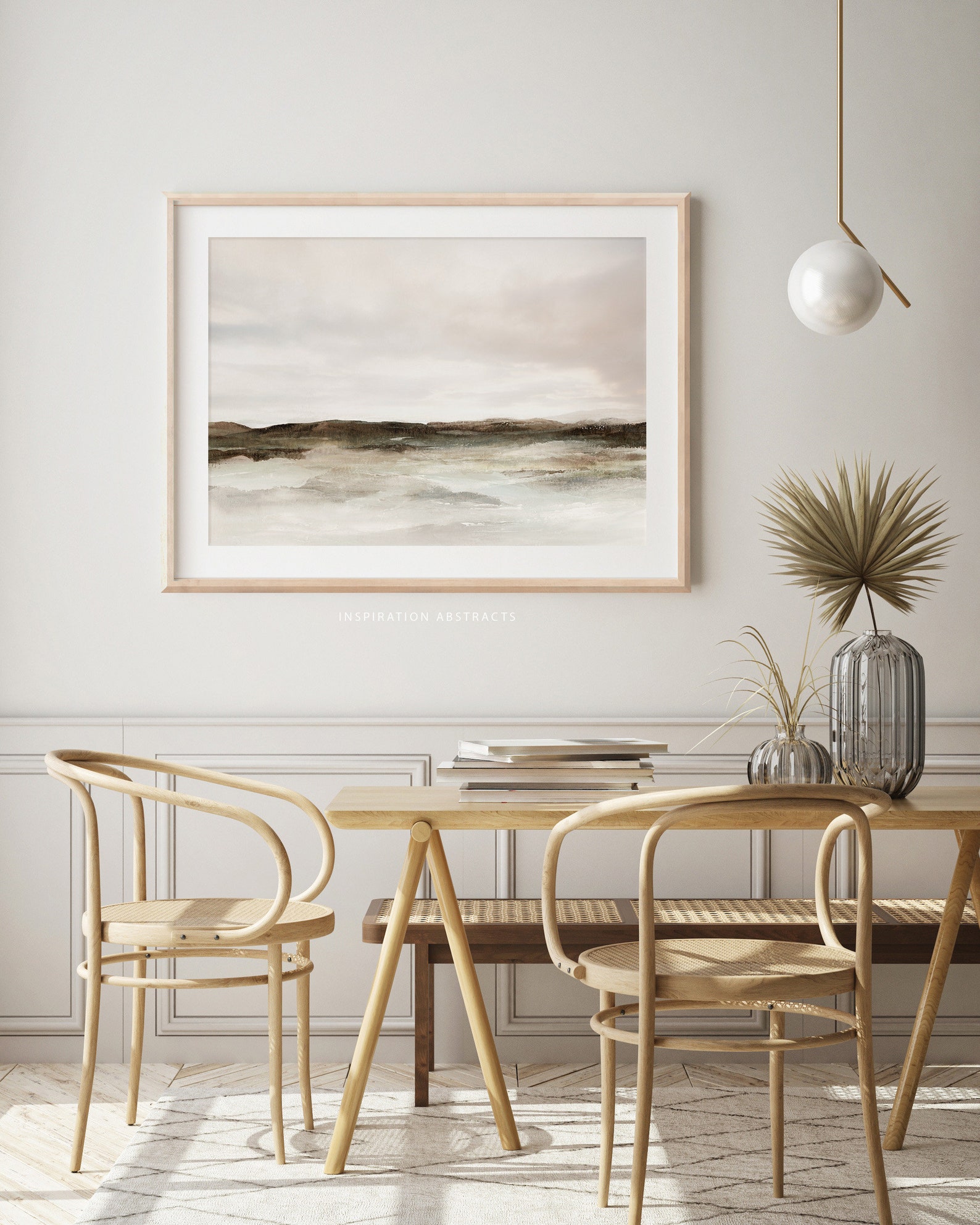 Moody Landscape Painting, 30x20 Printable Art, Abstract Landscape ...