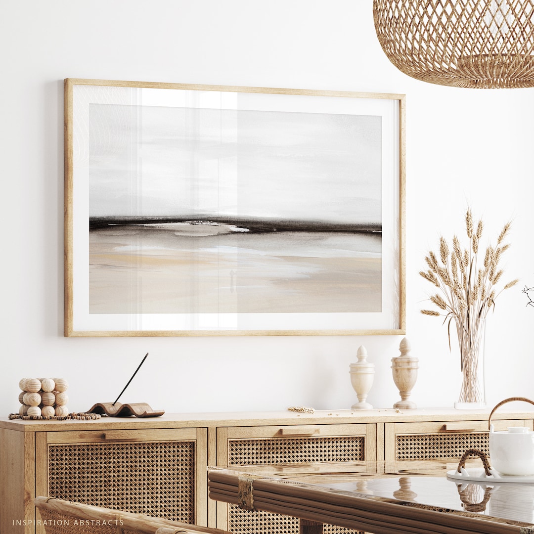 Neutral Landscape Painting, 30x40 Wall Art, Calm Abstract Landscape ...