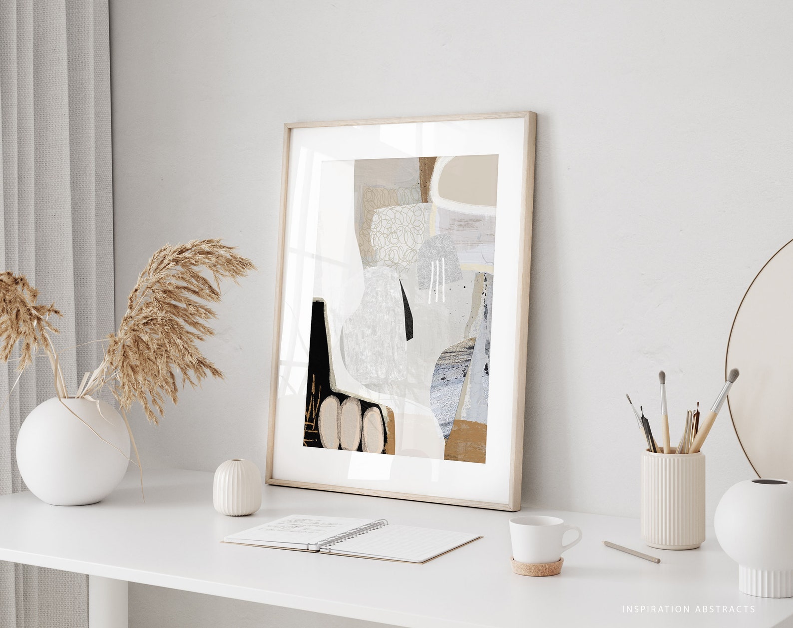 Modern Abstract Painting Collage Art Mixed Media Art Large | Etsy