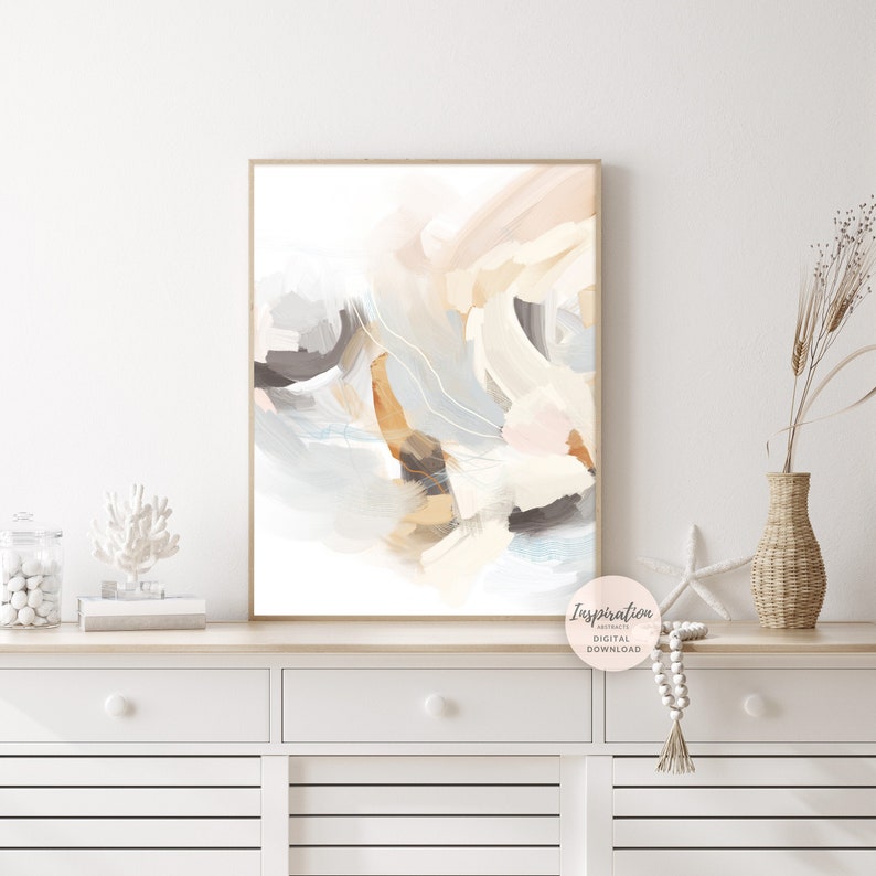 Large Abstract Painting Pastel Wall Art Printable Wall Art - Etsy