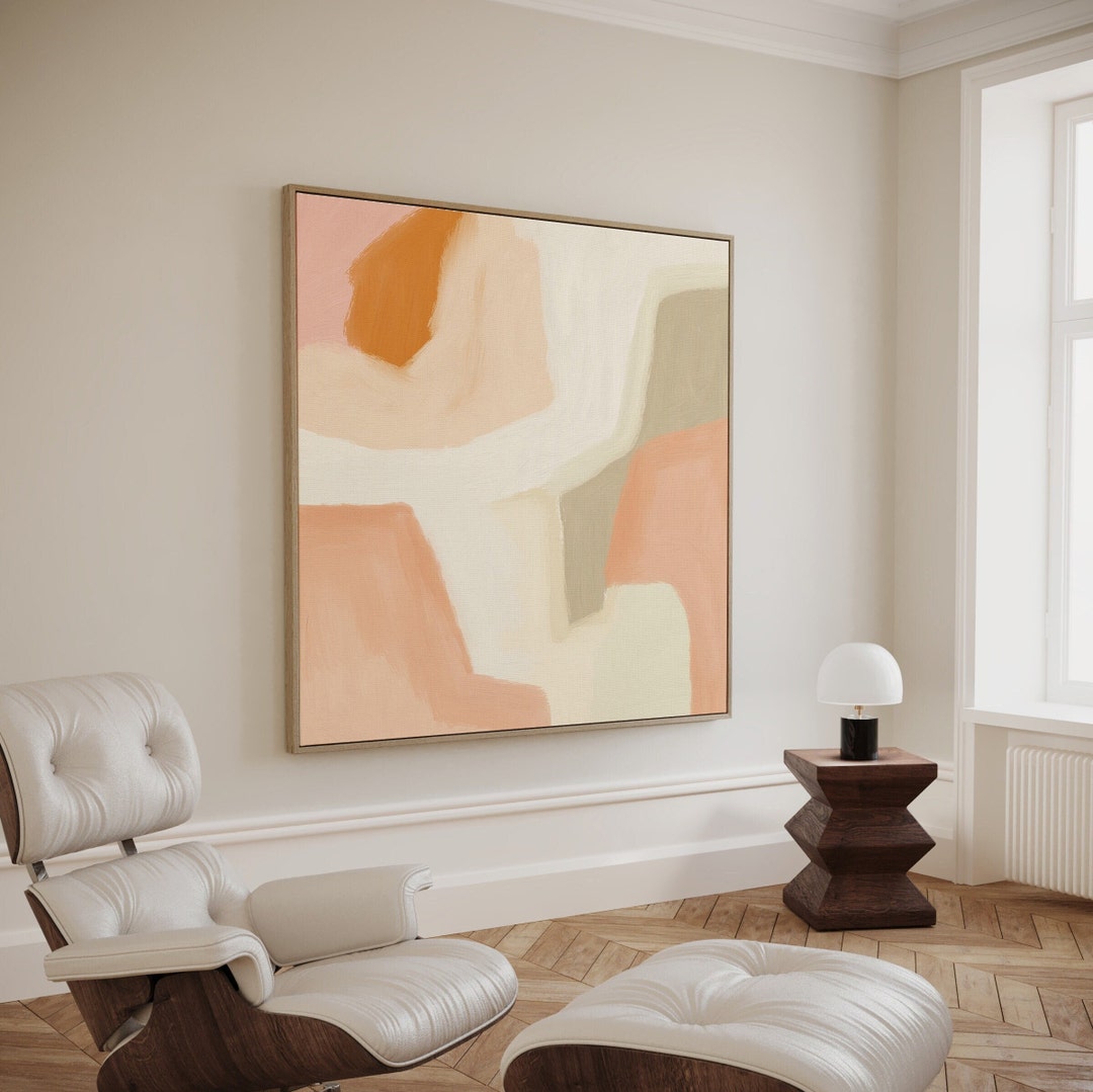 Large Modern Abstract Art, Contemporary Acrylic Painting, Printable Art, Oversized Minimalist ...