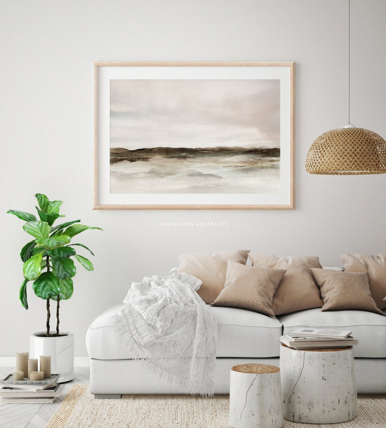 Moody Landscape Painting, 30x20 Printable Art, Abstract Landscape ...