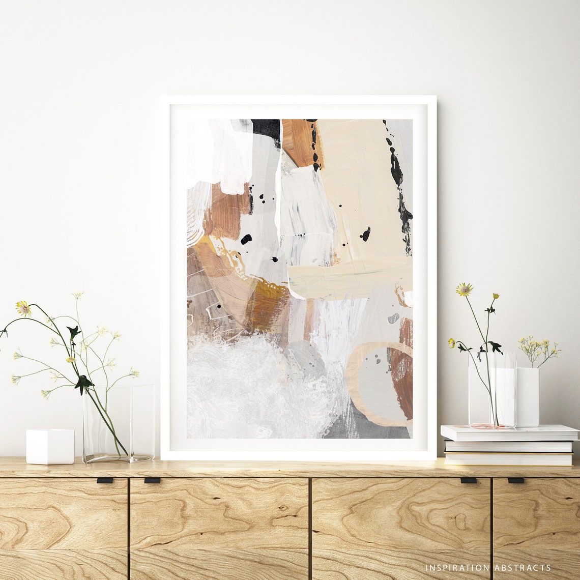 Large Abstract Painting Neutral Abstract Art Instant - Etsy